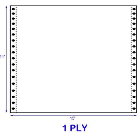 ROYAL 15″ X 11″ A3 1 PLY WOODFREE BLANK COMPUTER FORM (1000 FANS ...