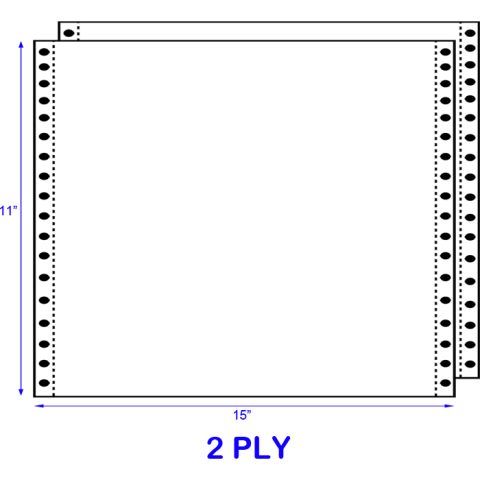 ROYAL 15″ X 11″ A3 2 PLY NCR BLANK COMPUTER FORM (500 FANS) (55GSM) - U ...