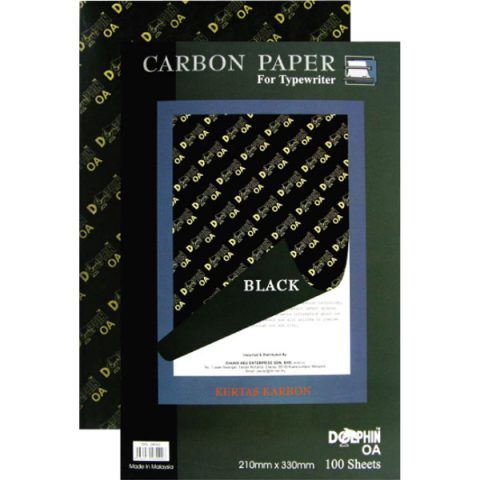 DOLPHIN "TYPEWRITERS" CARBON PAPER BLACK (100 SHEETS) - U Trading ...