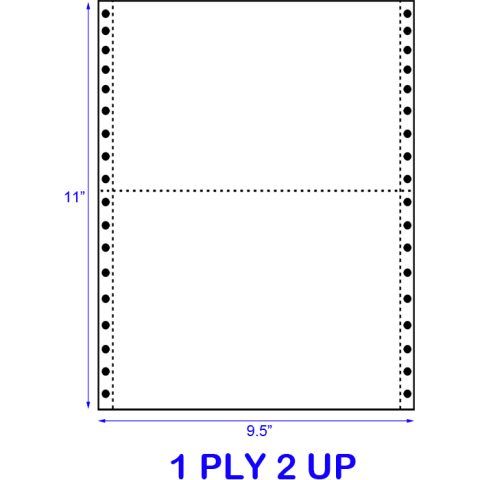 ROYAL 9.5″ X 11″ A4 1 PLY 2UPS WOODFREE BLANK COMPUTER FORM (1000 FANS ...